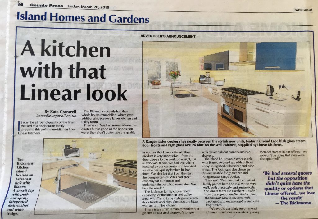 A Kitchen with that Linear Look - Linear Kitchen Designs